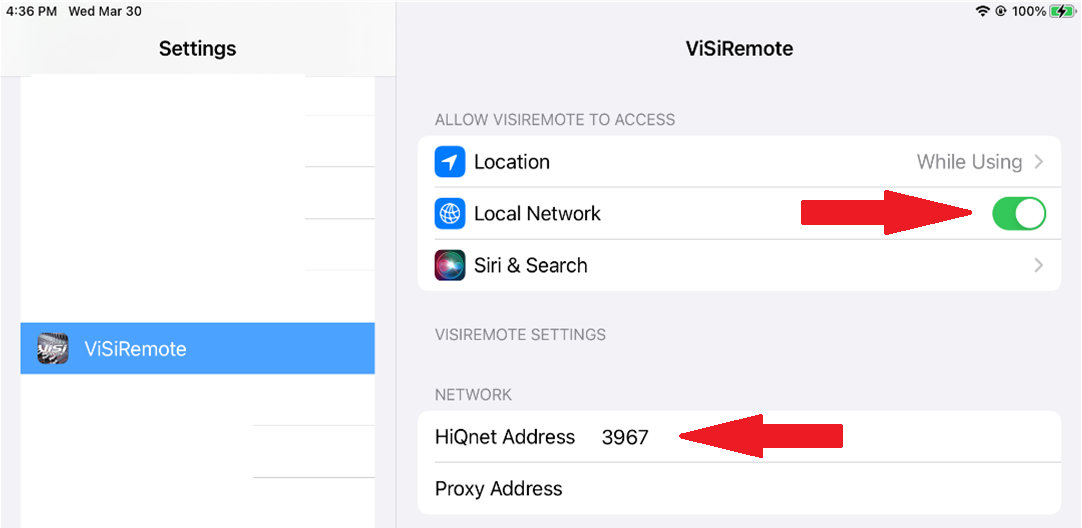 ViSi Remote Fails to Connect after iOS Update
